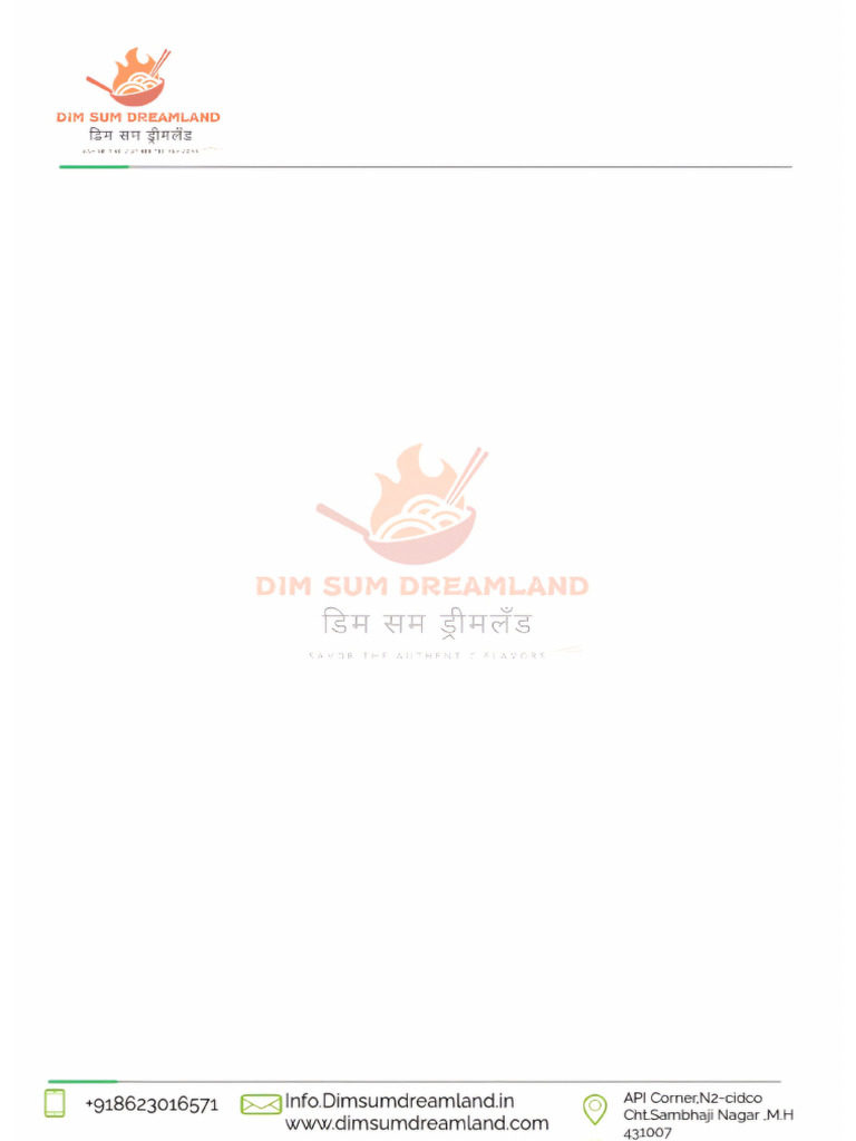 Dim Sum Dreamland Letter Head | PDF
