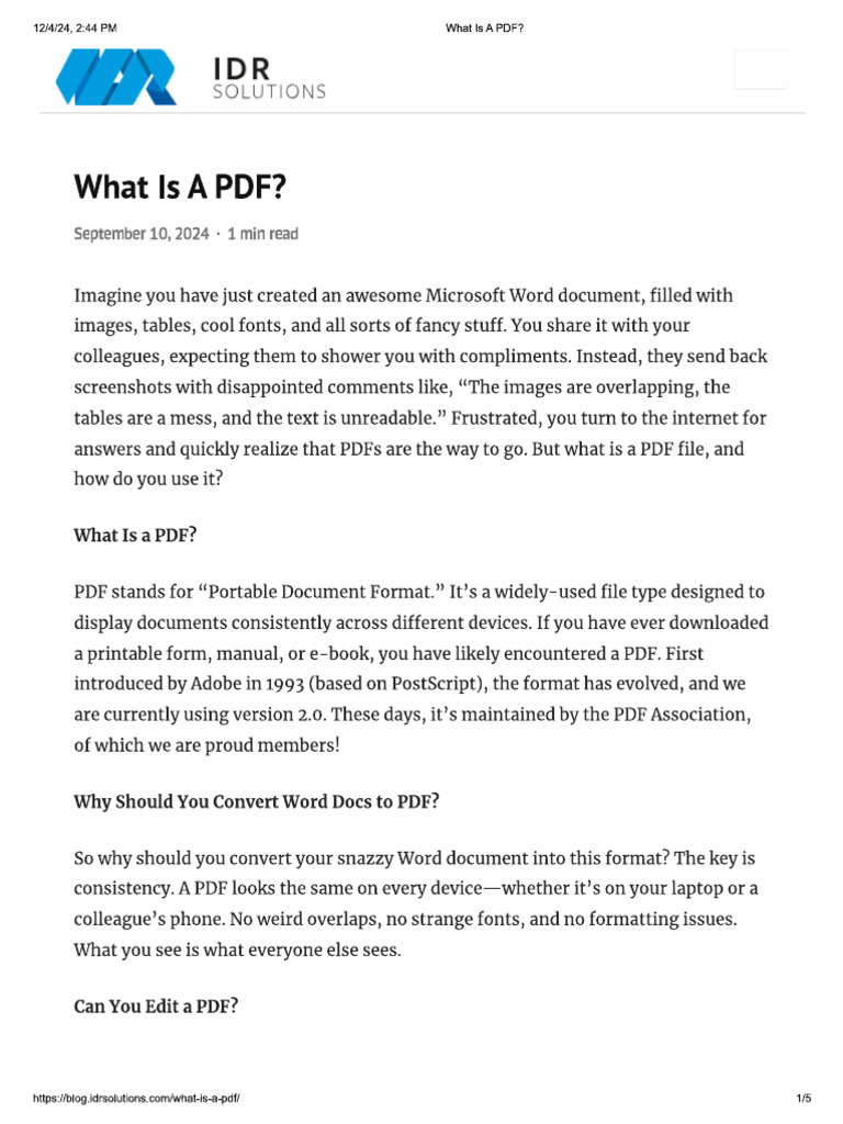 What Is A PDF | PDF