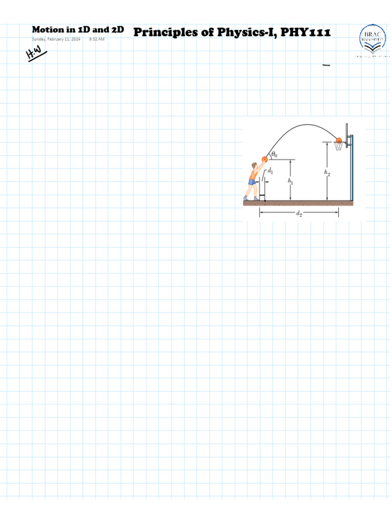5. Motion in 1D and 2D | PDF