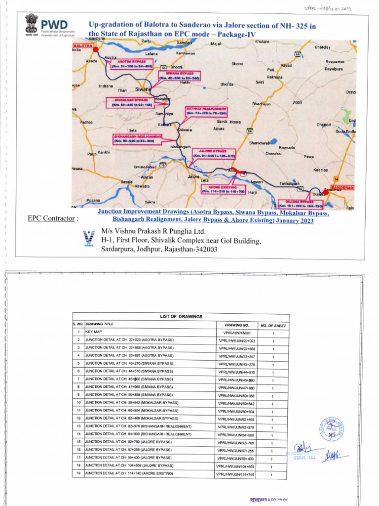 Junction Improvement Drawings Pdf