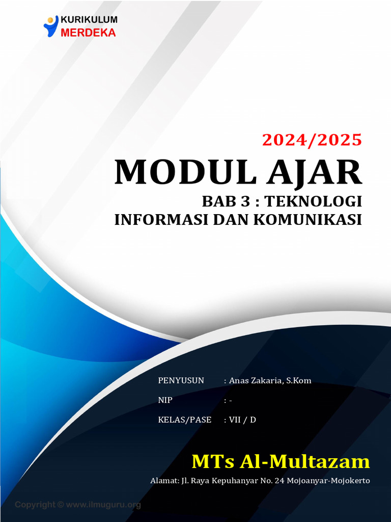 Modul Ajar Microsoft Word untuk MTs | PDF