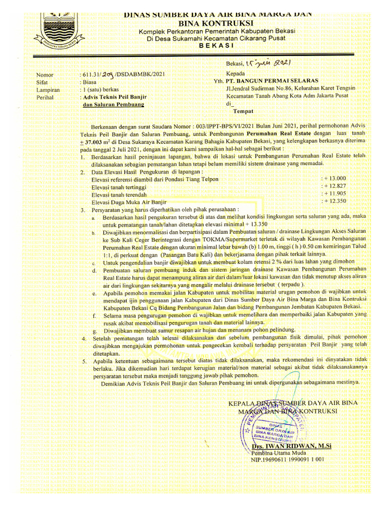 Peil Banjir CPC | PDF