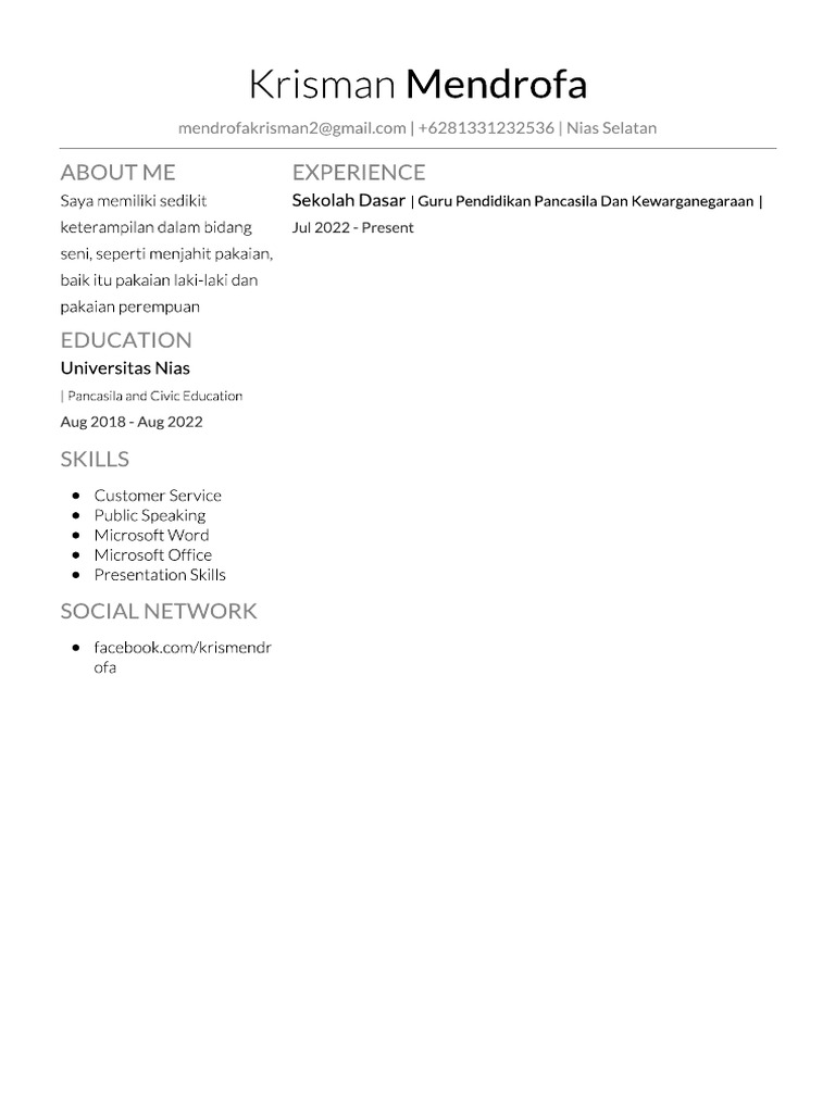 Krisman Mendrofa-1715060482278 | PDF