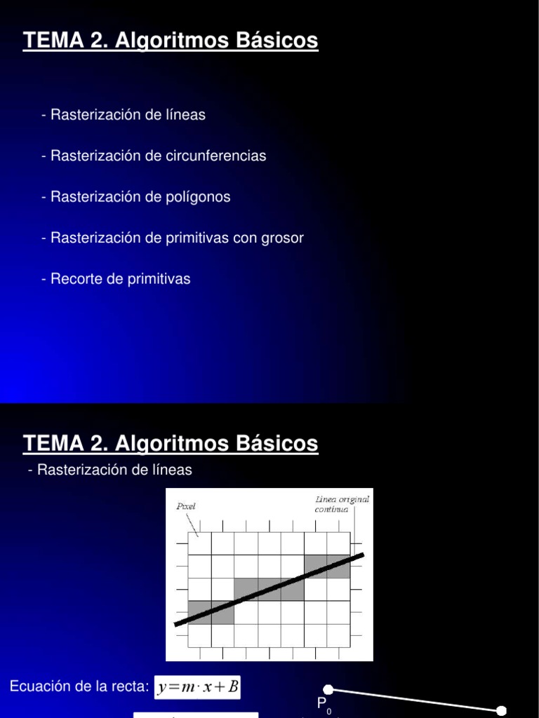 RASTERIZACION | Conceptos matemáticos | Matemáticas Aplicadas