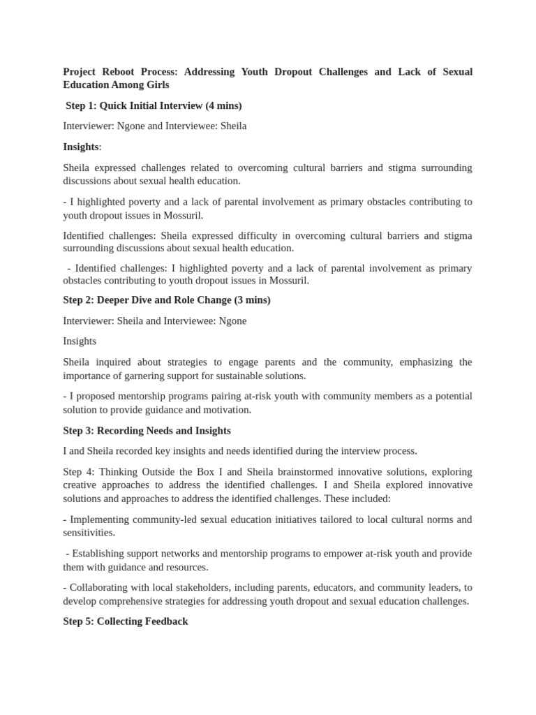 Project Reboot: Evaluating Youth Dropout Solutions | PDF | Literacy ...
