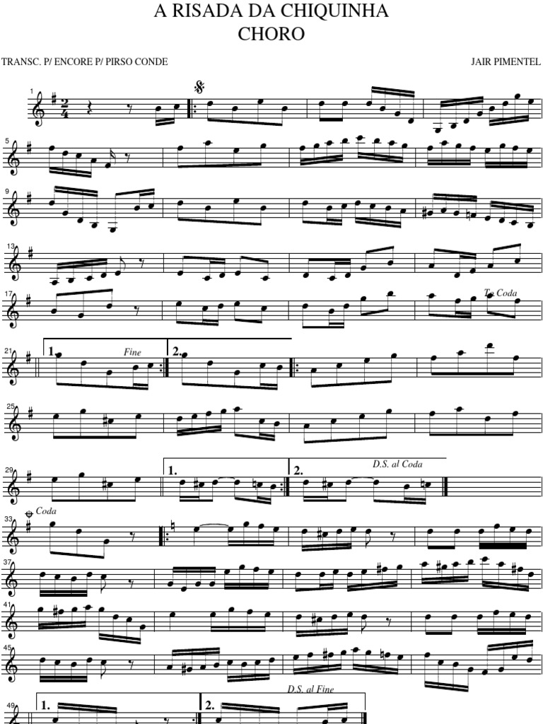 (Superpartituras - Com.br) A Risada Da Chiquinha | PDF