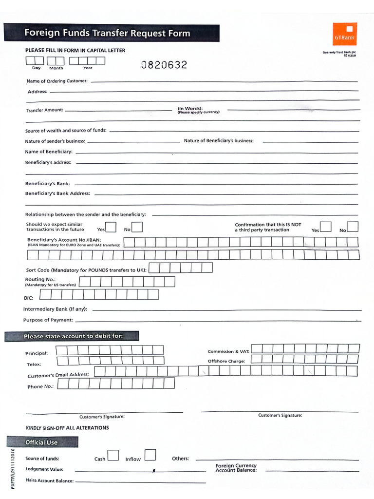 gtb form | PDF