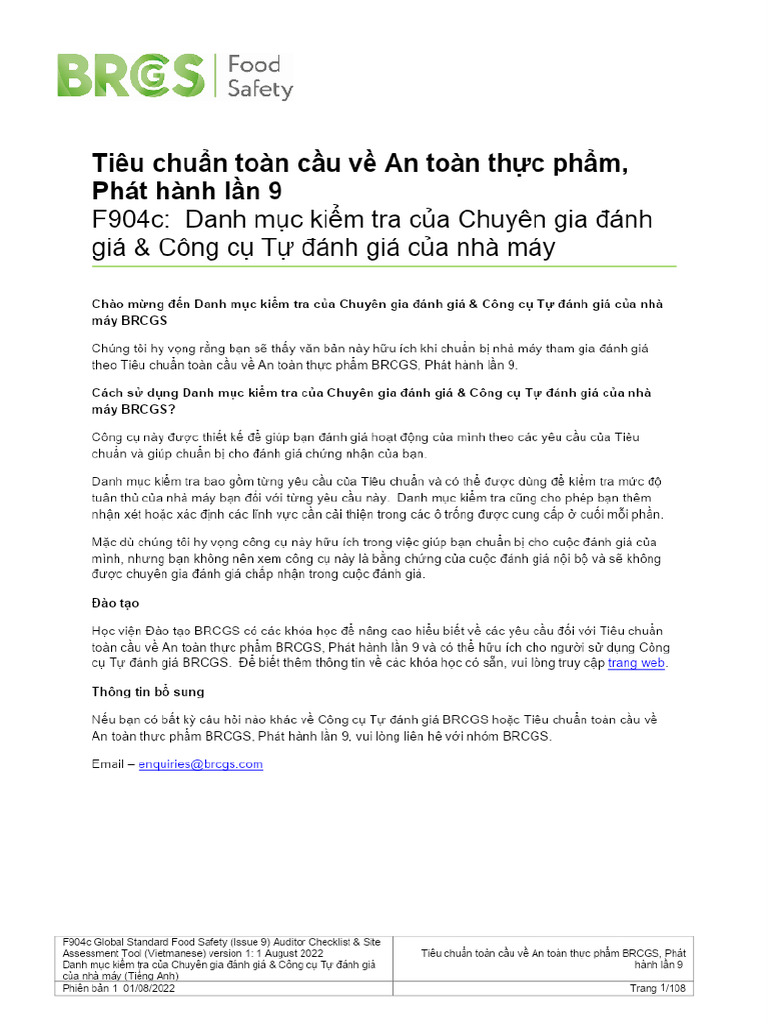 Danh Muc Kiem Tra | PDF
