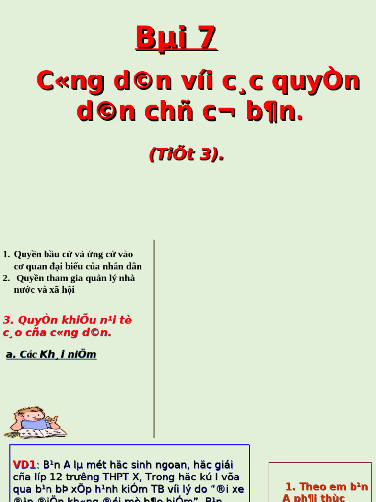 Bai 7 3cong Dan Voi Cac Quyen Dan Chu Co Ban | PDF