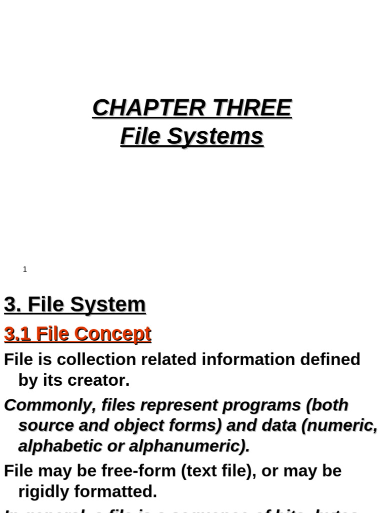 Understanding File Systems and Allocation | PDF | Computer File | Disk ...