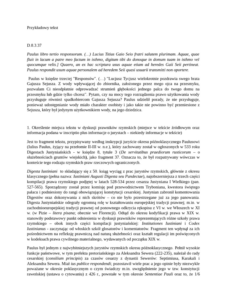 Przykładowy Kazus Prawo Rzeczowe 1 2 | PDF