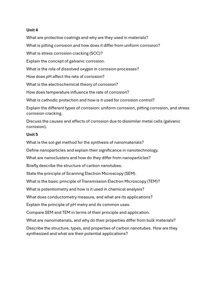 Model qp Unit 4 and 5 | PDF