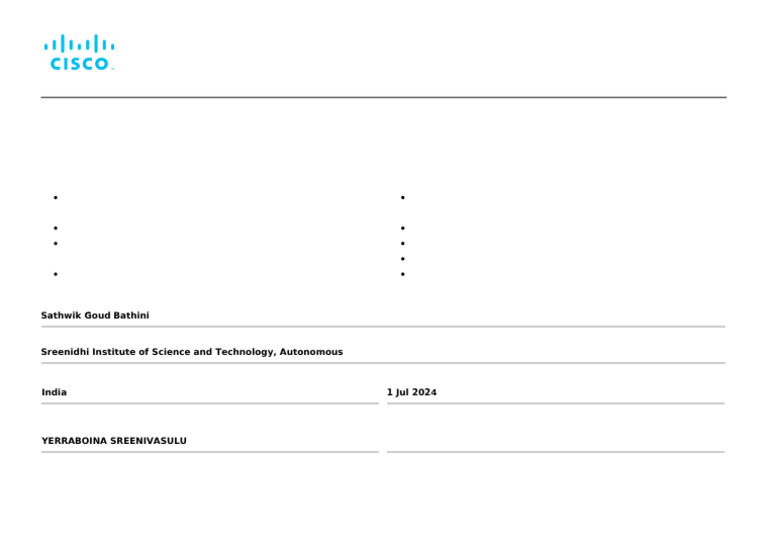 Sathwik GoudBathini-ECE 3rd Year Cis-Certificate | PDF