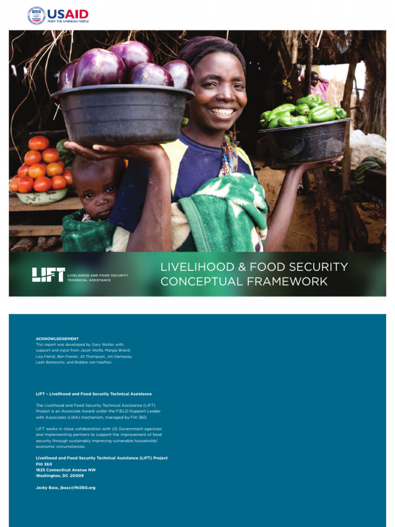 Livelihood and Food Security Conceptual Framework | PDF | Food Security ...