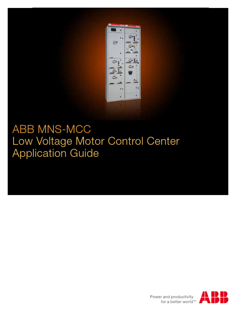 Abb MCC | PDF | Manufactured Goods | Electric Power