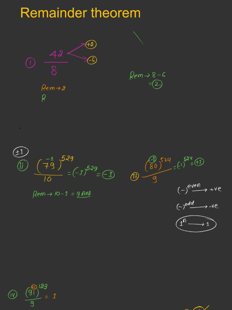 Lecture - 31 Remainder Theorem - 01screen PDF | PDF
