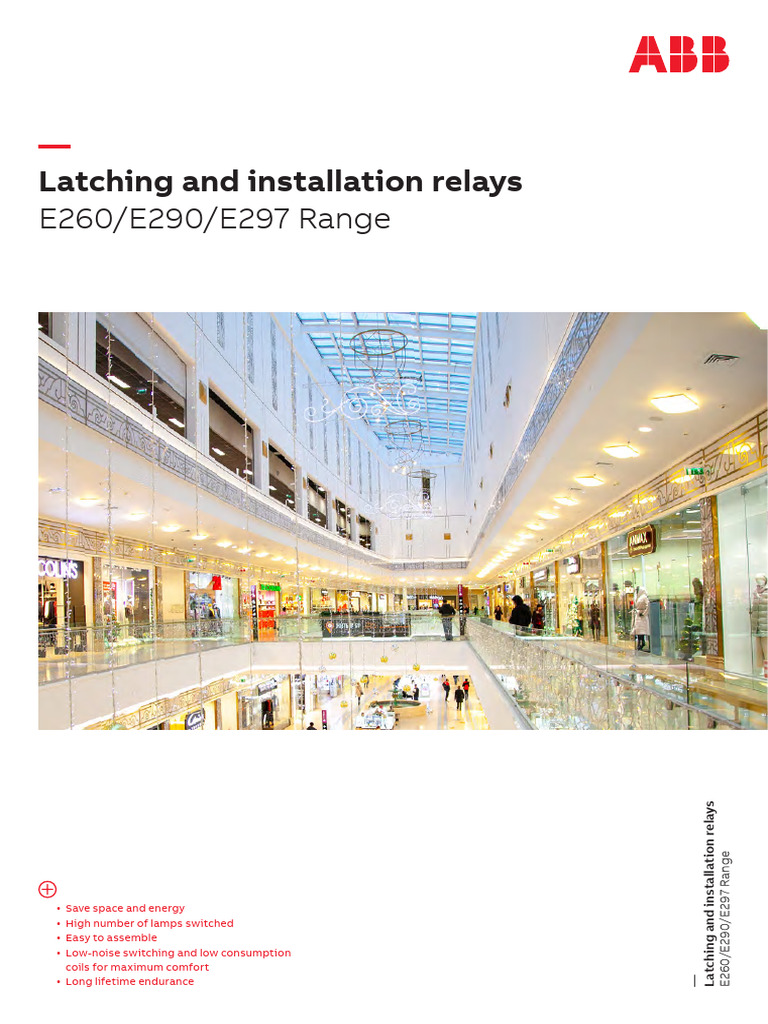 E260 - E290 - E297 Latching and Installation Relays - WEB | PDF | Relay | Switch