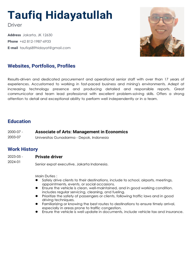 Taufq h cv 2024 | PDF | Inventory | Logistics