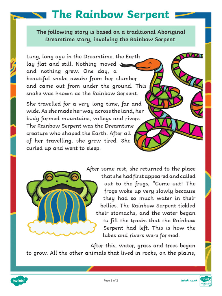 Au H 32 The Rainbow Serpent Story Ver 2 | PDF