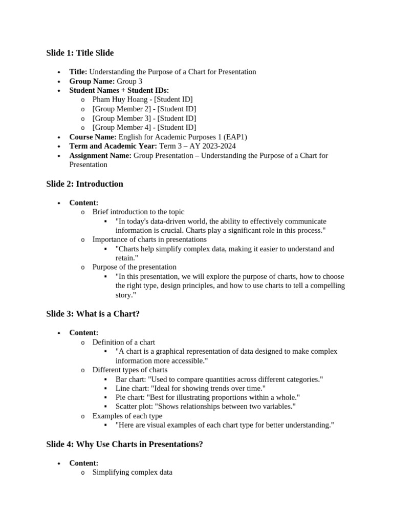 Understanding The Purpose of A Chart | PDF | Chart | Narrative