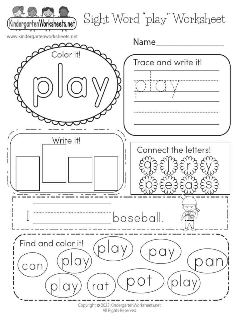 Teaching Sight Words Worksheet | PDF