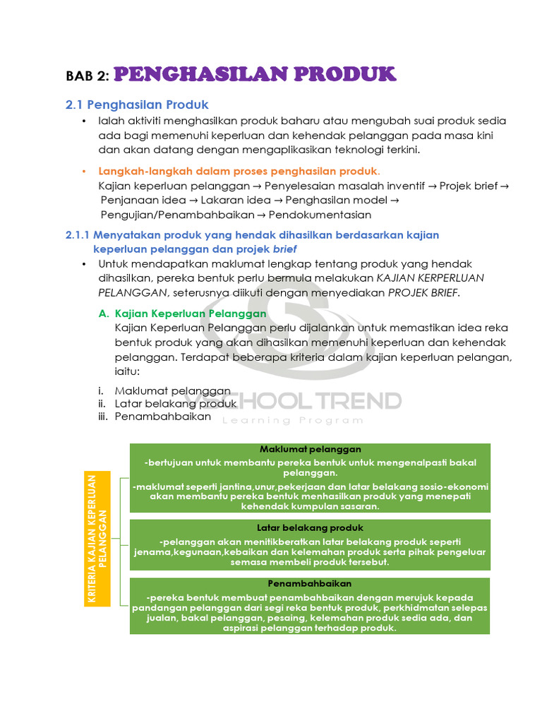 Penghasilan Produk Part 1 | PDF