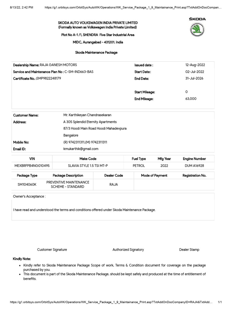 Vehicle Quotation | PDF | Land Vehicles | Volkswagen Group