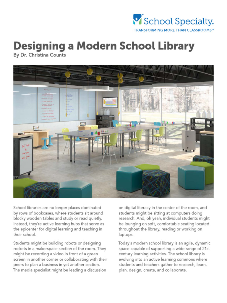 Designing-Modern-Media-Centers | PDF | Librarian | School Library