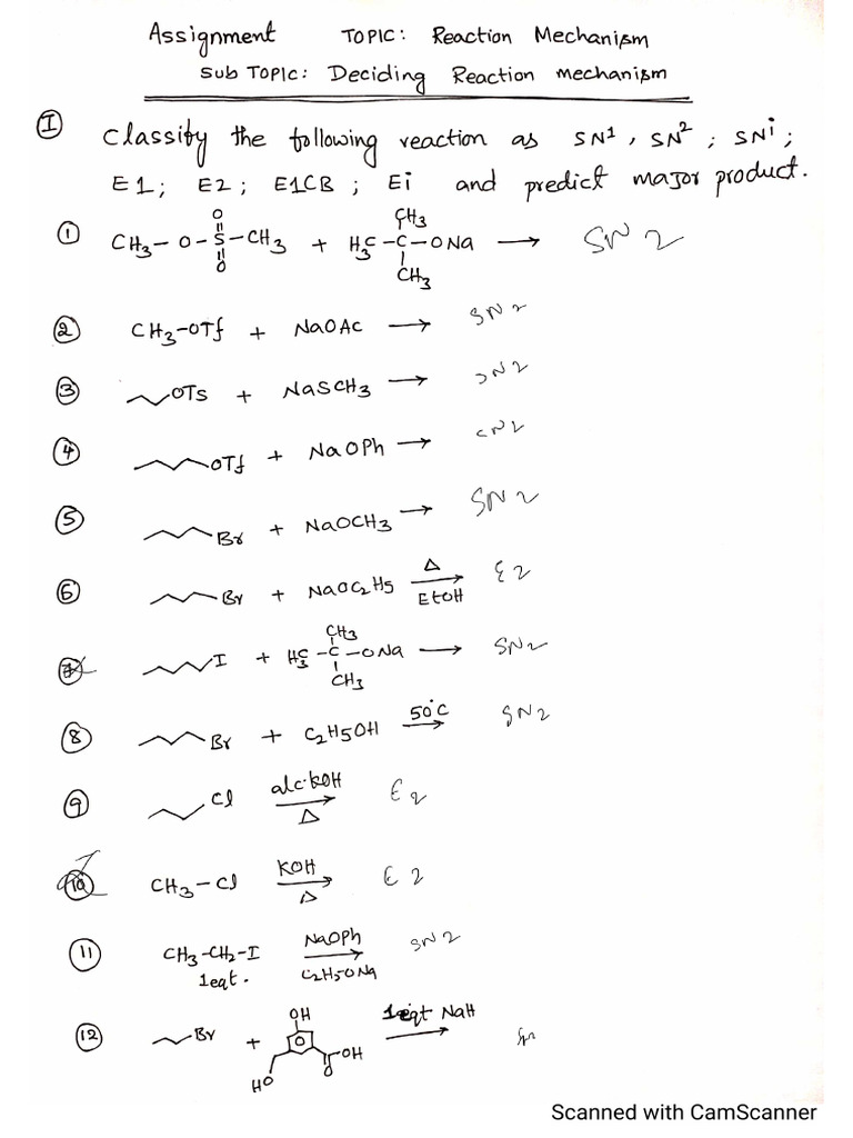 Deciding RXN Mech | PDF