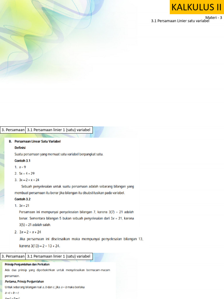 Kalkulus II - Materi 3 | PDF