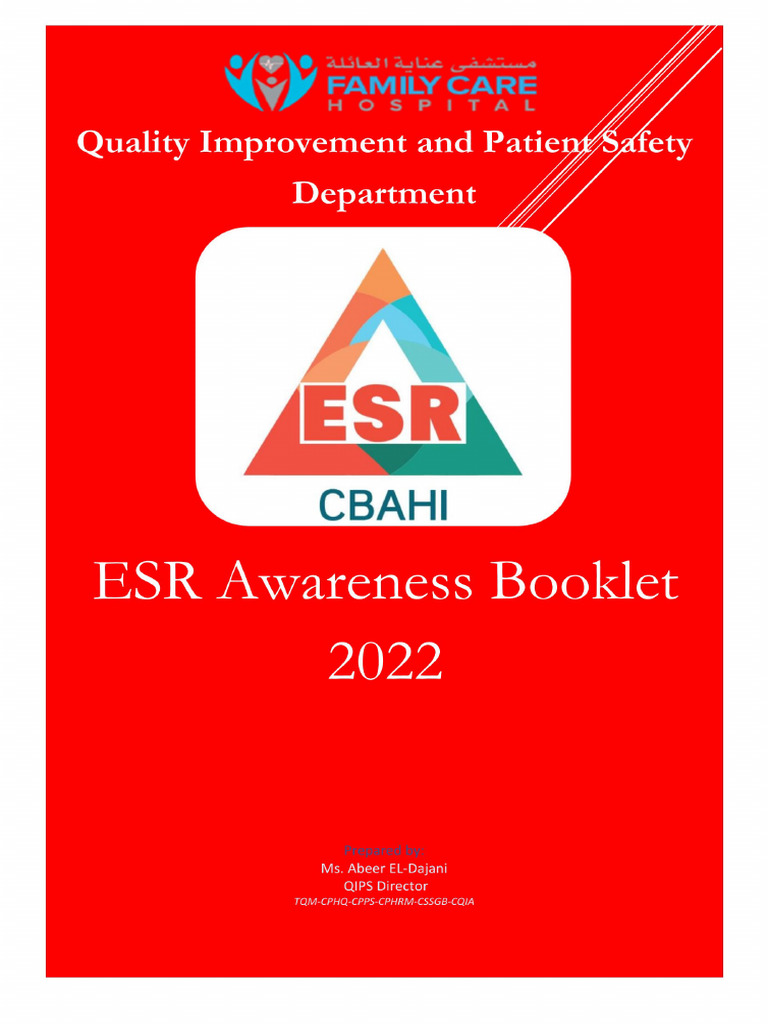 ESR Awareness Booklet 2022 | PDF