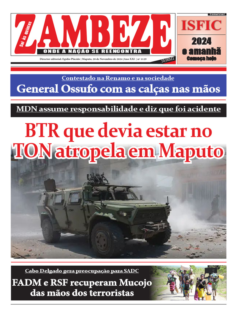 ?? Zambeze - 28112024 | PDF | Moçambique | África do Sul