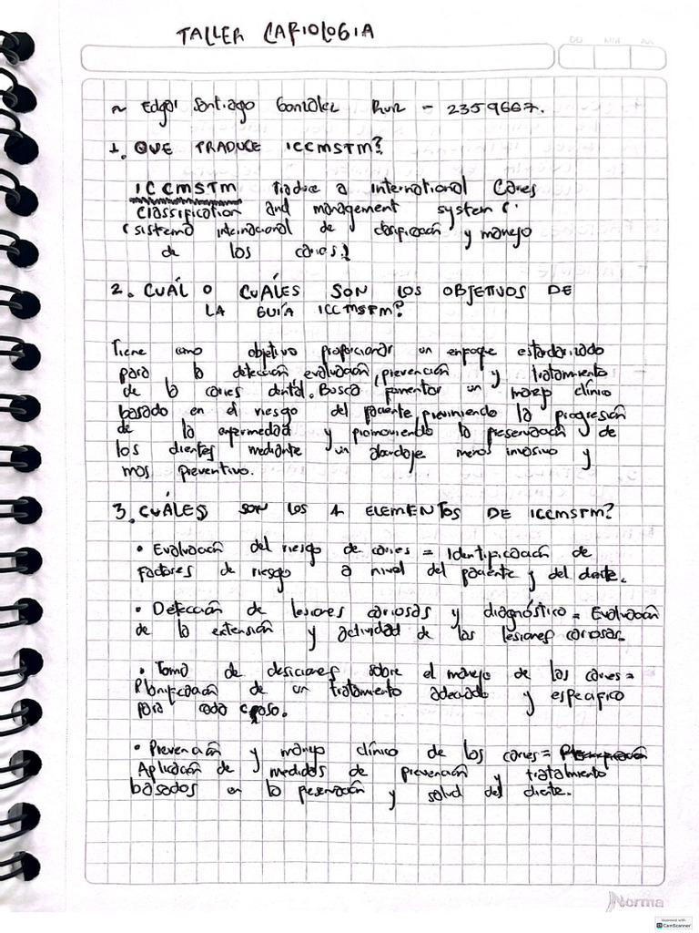 Taller Cariología Noviembre | PDF