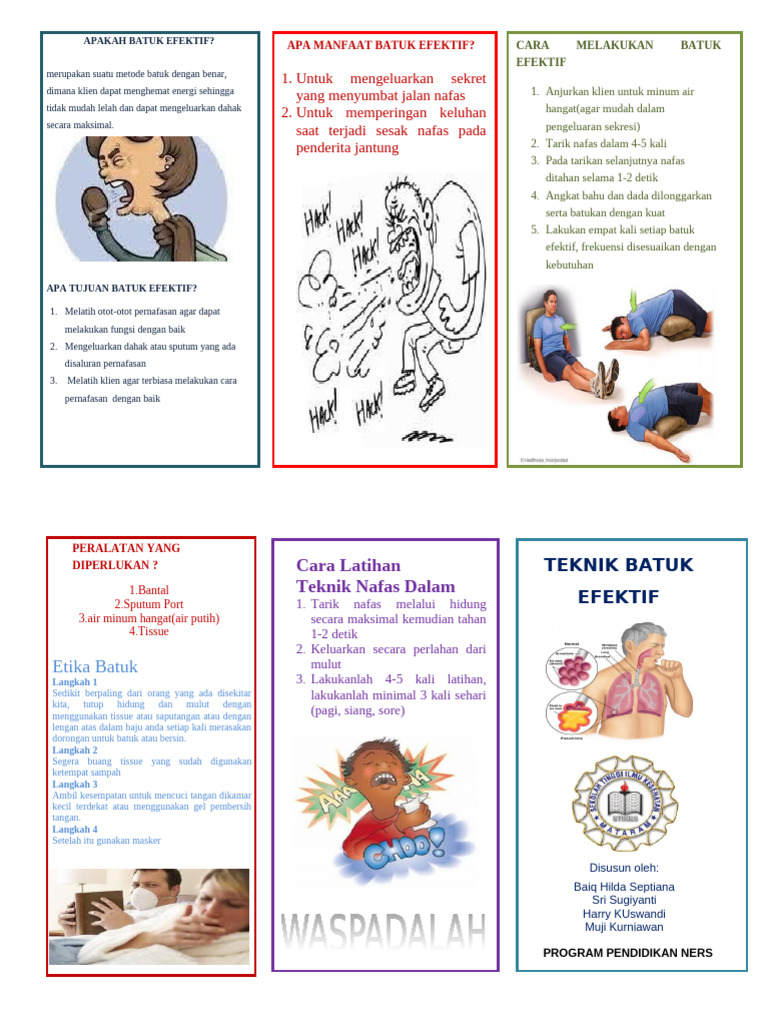 Leaflet Teknik Batuk Efektif | PDF
