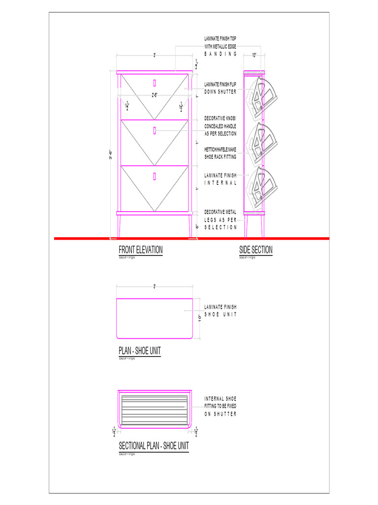 Shoe Unit Design & Specifications | PDF