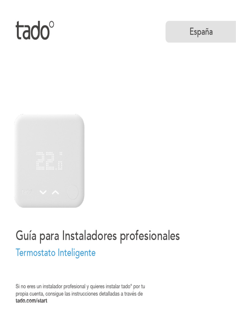 Instalación de Termostato tado° Pro | PDF | Termostato | Enrutador ...