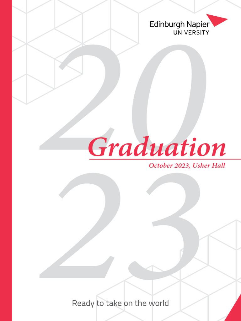 Edinburgh Napier University Graduation 2023 | PDF | Qualifications ...