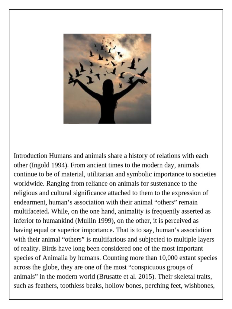 Introduction Humans and Animals Share A History of Relations With Each ...