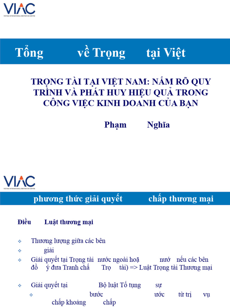 1.1. Arbitration Overview VN | PDF