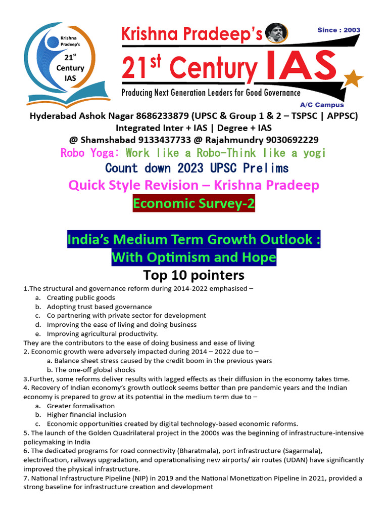 India's Medium Term Growth | PDF | Financial Inclusion | Economies