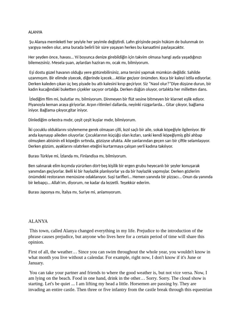 Alanya'ya Dair | PDF