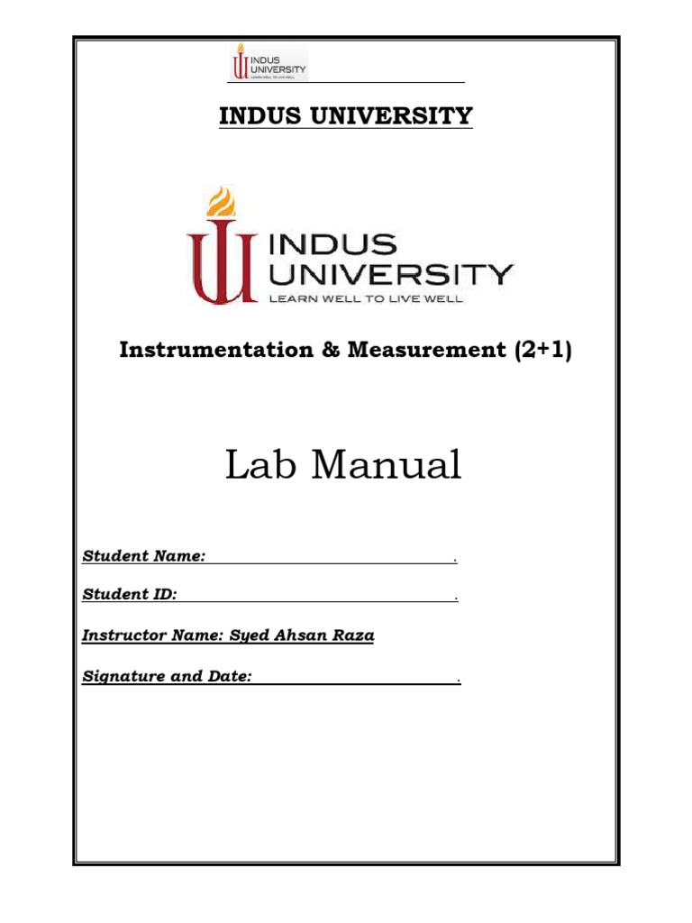 I&M lab manual | PDF | Inductor | Capacitor