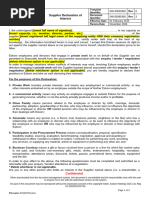 Integrity Pact Declaration Form - ANNEXURE A | PDF | Procurement ...