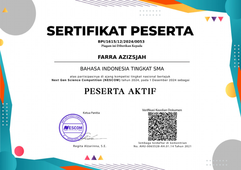 Bpi Certificate | PDF