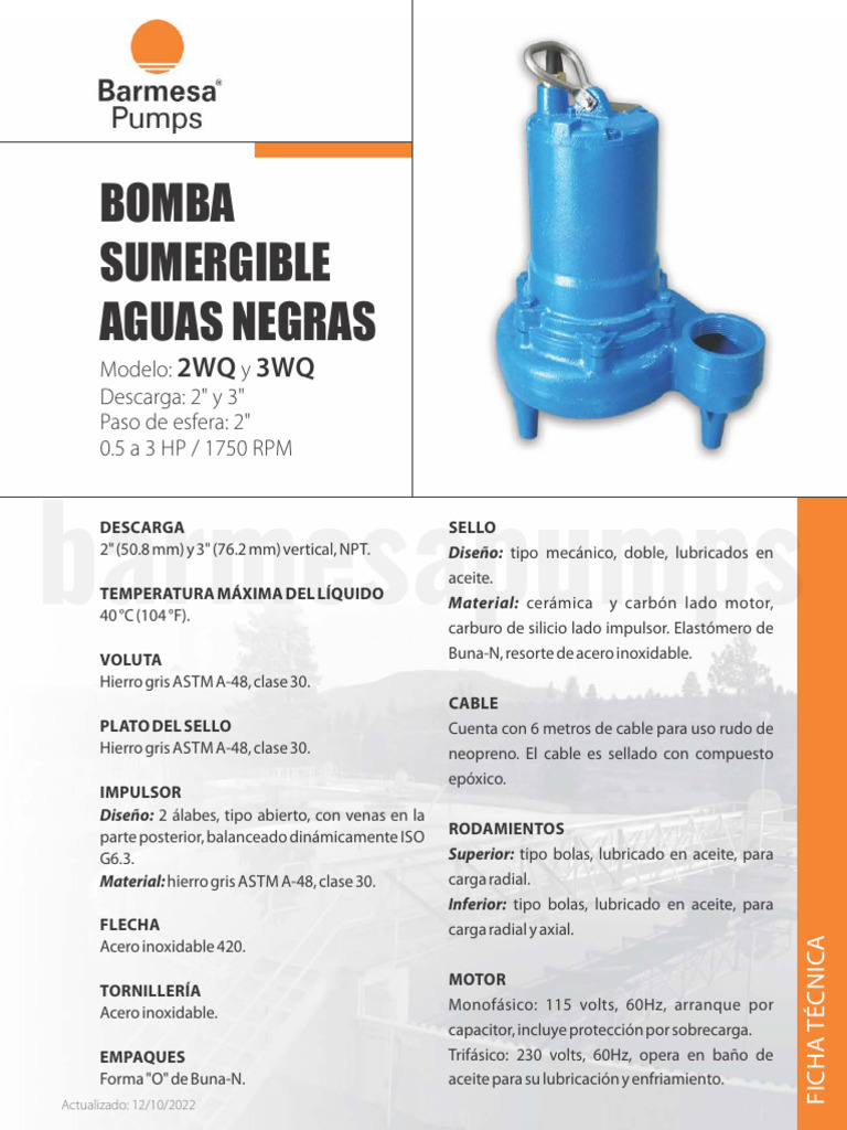 co_ficha-tecnica_2wq-3wq | PDF | Materiales