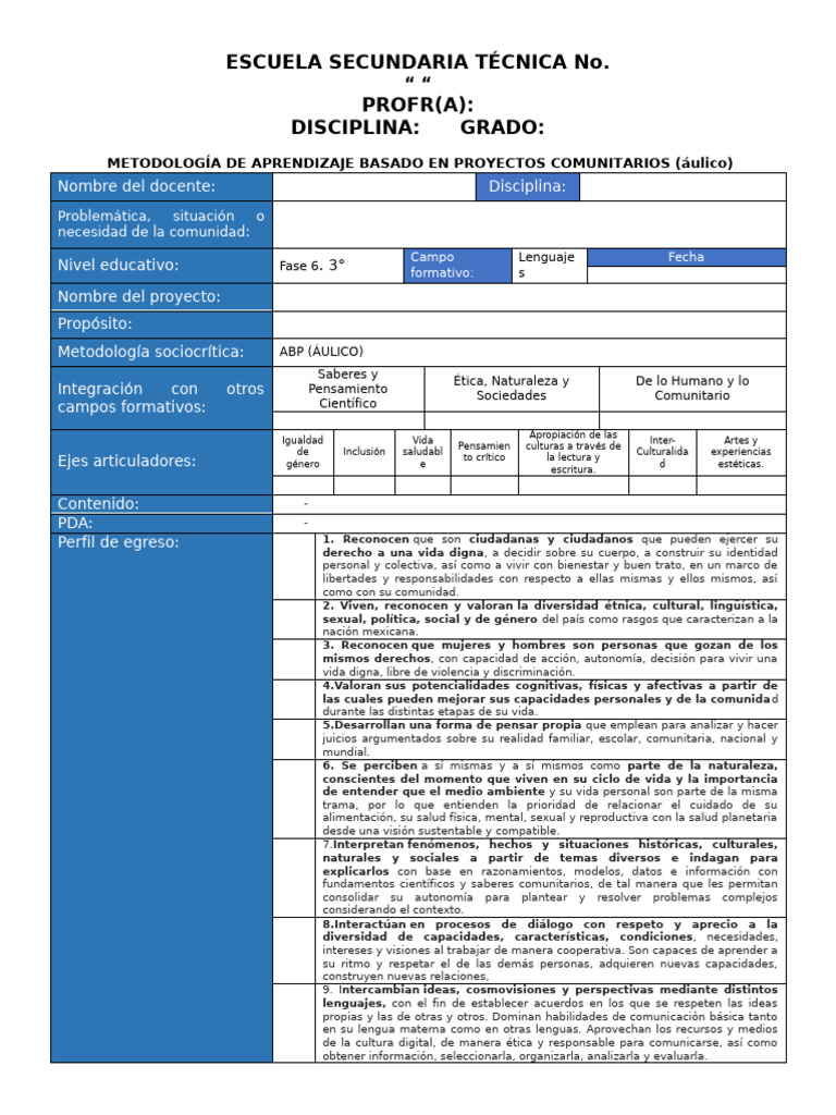ABPC Ejemplo | PDF | Pensamiento | Aprendizaje