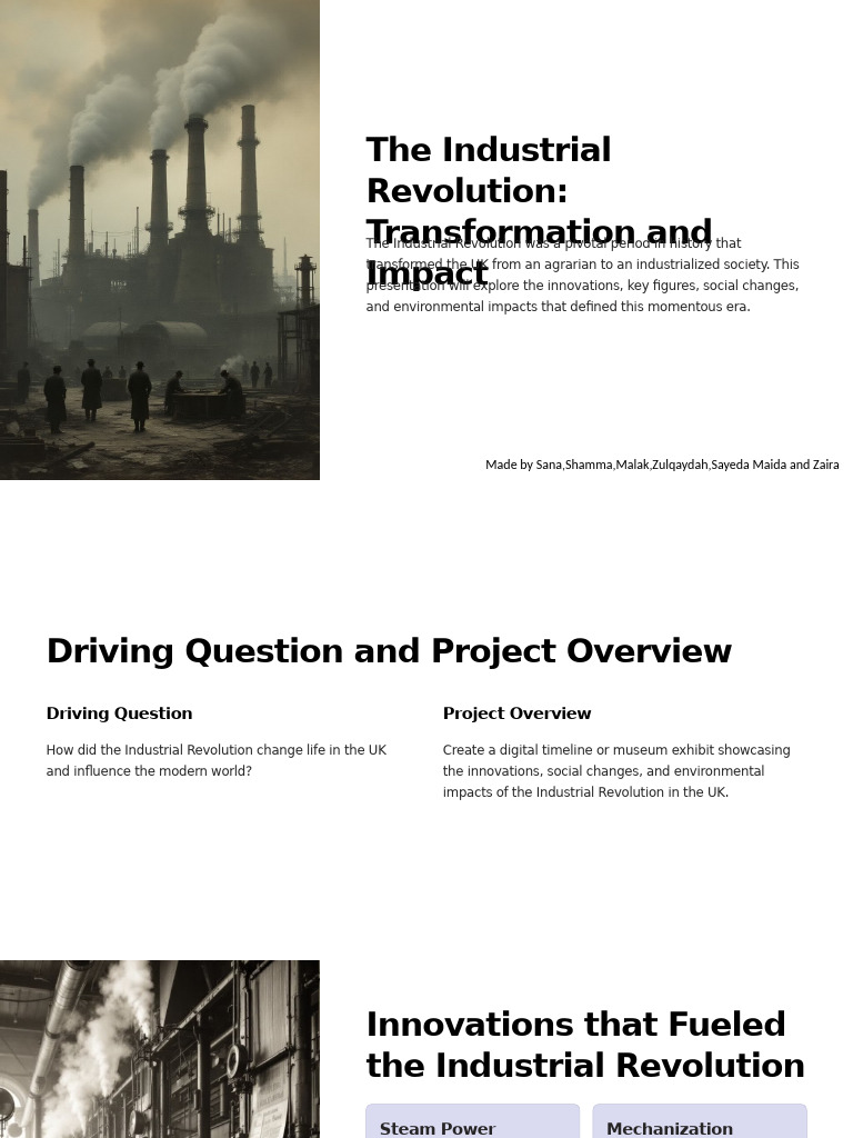 The Industrial Revolution Transformation and Impact | PDF | Industrial ...