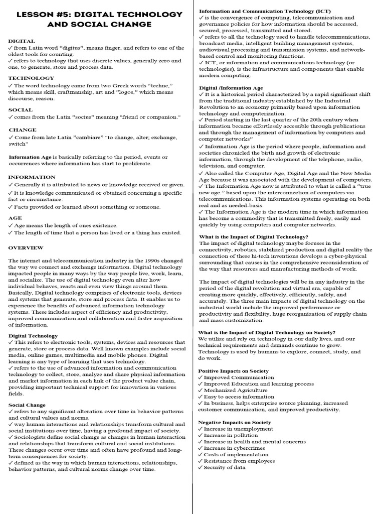 ELECTIVE LIVING IN IT ERA_ECE (2) | PDF | Information | Information And Communications Technology