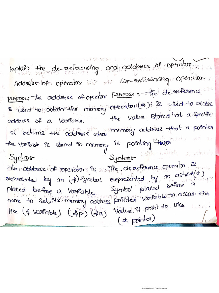 Unit 4 (Pointers) | PDF