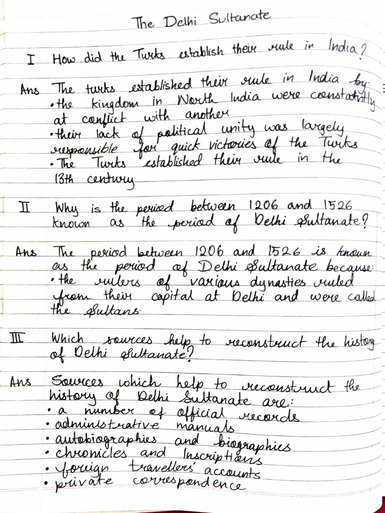 Delhi Sultanate | PDF